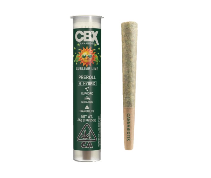 Buy Sublime Lime 0.75g Pre-Roll | 0.75g | Cannabiotix (CBX) | Cannabis ...