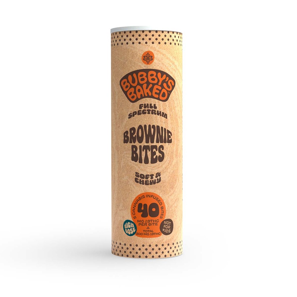 Buy Brownie High Dose 200mg / 5pk Bites | 200mg / 5pk | Bubby's Baked ...