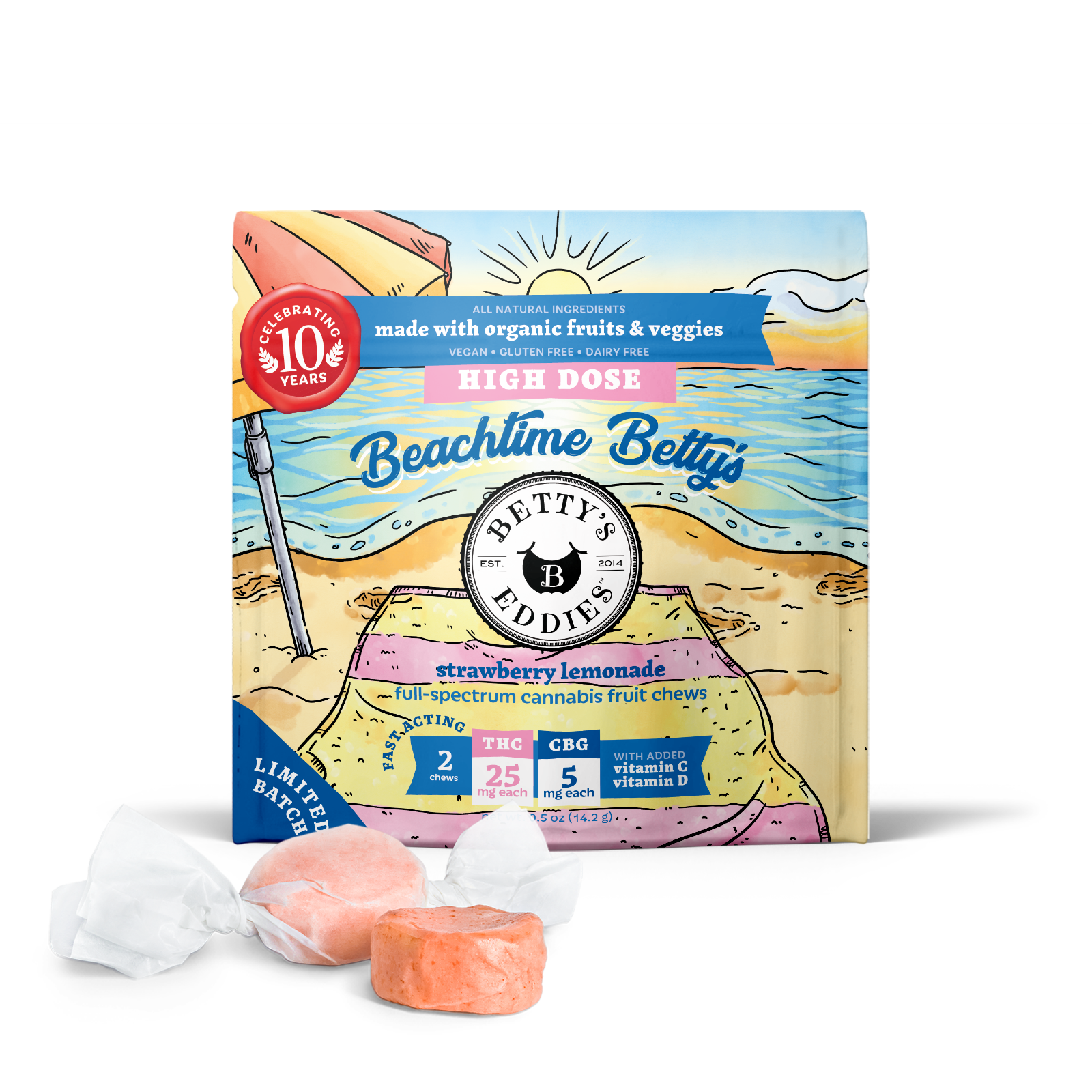Buy Strawberry Lemonade 2pk [25mg] Fruit Chew online - Green Rose ...