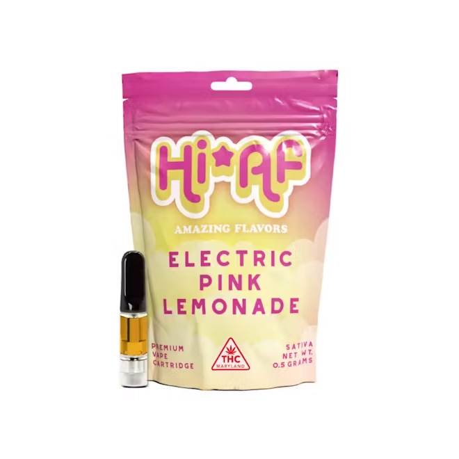 Buy Electric Pink Lemonade Cannabis Derived Cartridge | 0.5g | HiAF ...