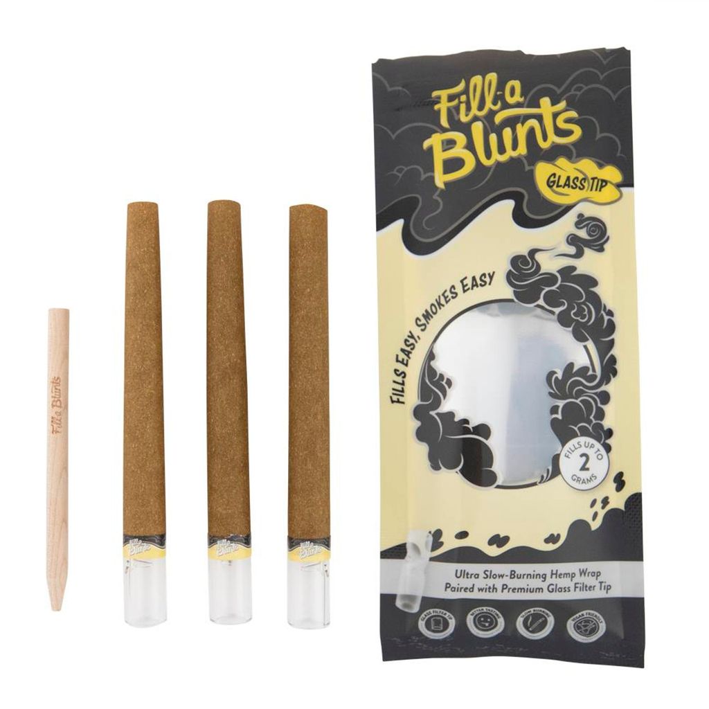 Buy 2G Blunt Tubes with Glass Filter Tips 3pk Each | 3pk Each | Fill-a ...