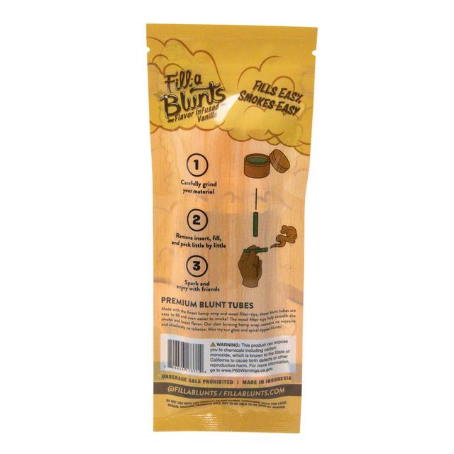 Buy 2G Blunt Tubes w/ Vanilla Flavor Wood Tips 3pk Each | 3pk Each ...