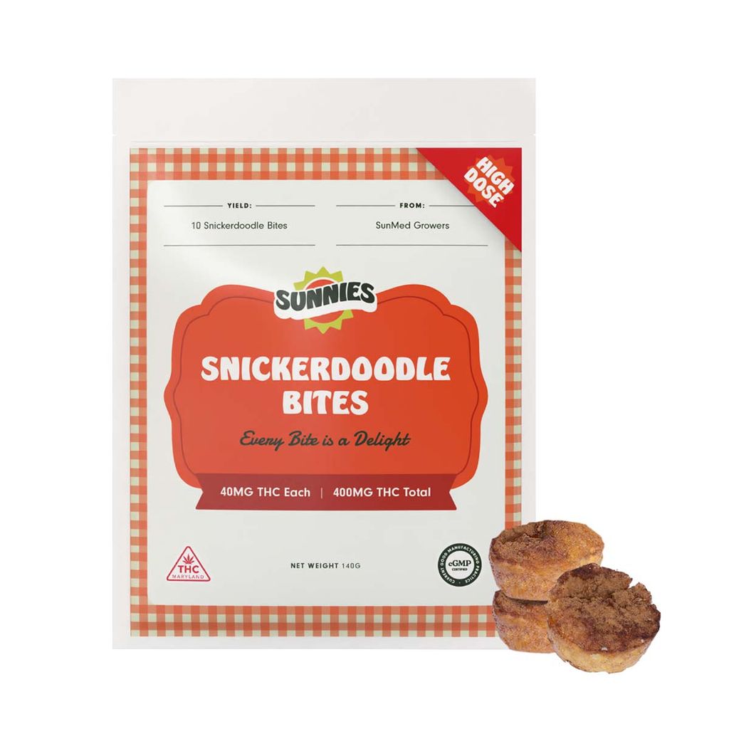 Buy High Dose Snickerdoodle Bites | 400mg / 10pk | Sunnies | Cannabis ...