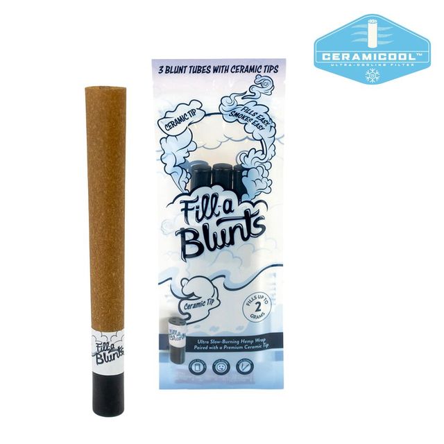 Buy 2G Blunt Tubes with Ceramic Filter Tips 3pk Each | 3pk Each | Fill ...
