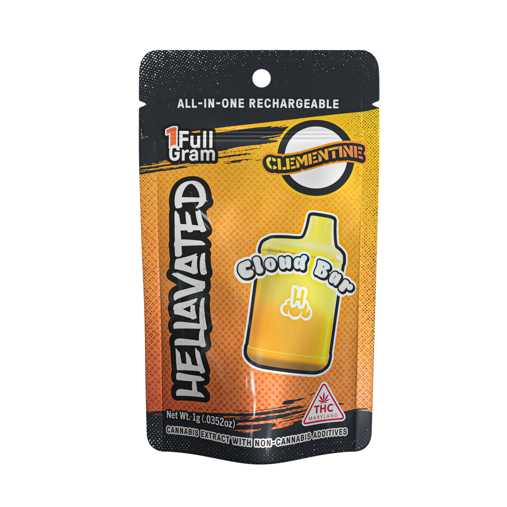 Buy Clementine Cloud Bar 1g Distillate Blend online - gLeaf - Frederick ...
