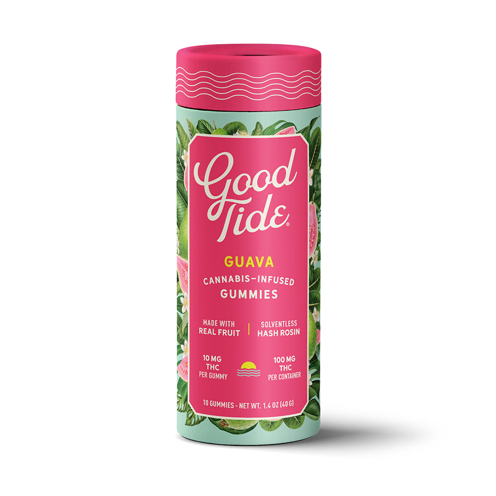 Good Tide Guava Live Rosin Gummy Candy Edible, 100mg, 10pk in Evanston, IL