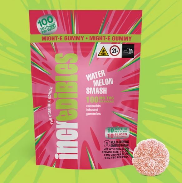 Buy Might-E Watermelon Smash 100mg 1pk Gummies online - Aroma Hill Fox ...