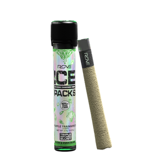 Rove Ice Packs Purple Trainwreck Infused Pre-Roll Multi-Pack, 1.5g, 3pk ...